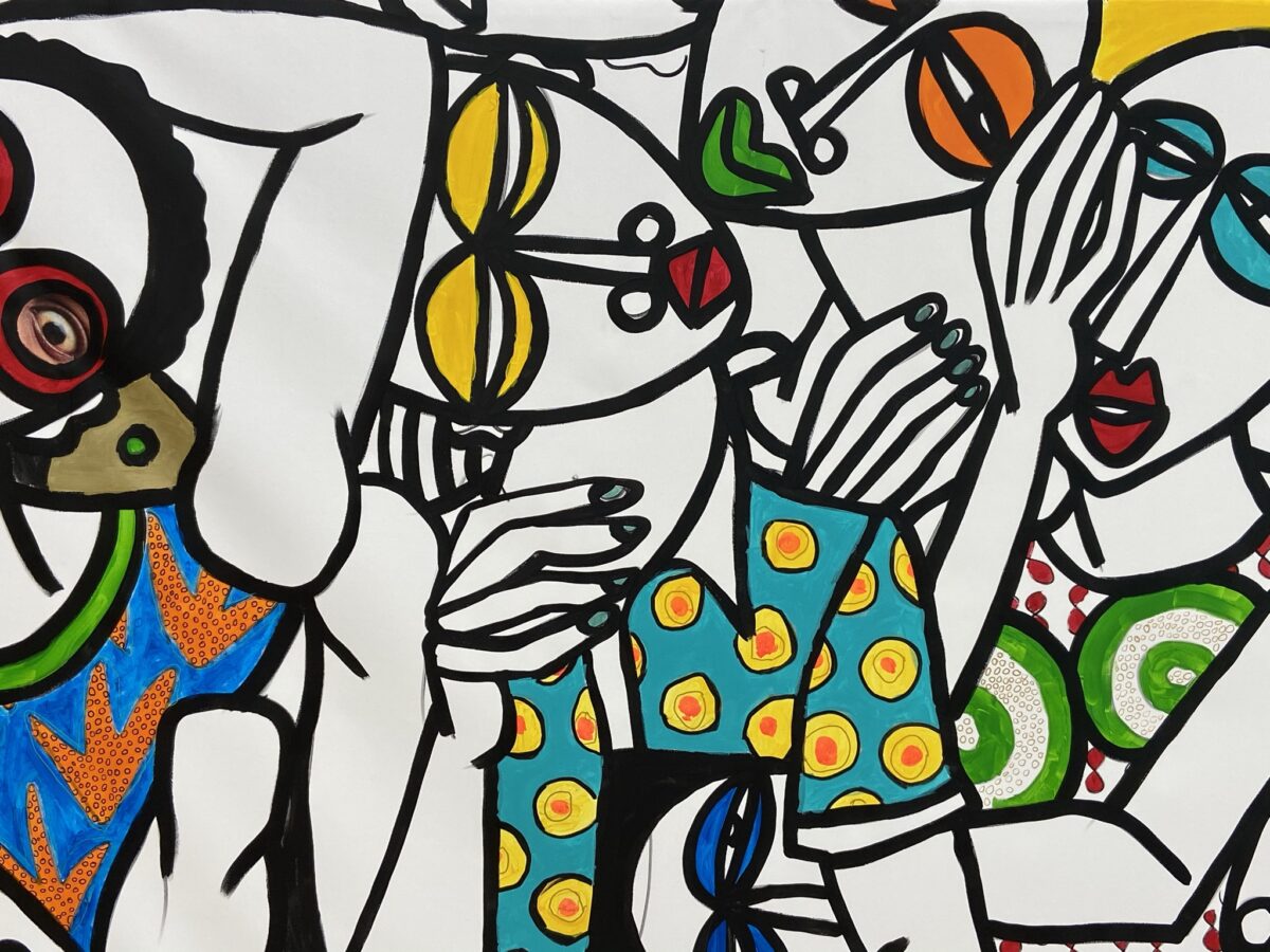 Boogie woogie in Cairn // Peintre Obou - Porte de Maurienne Tourisme